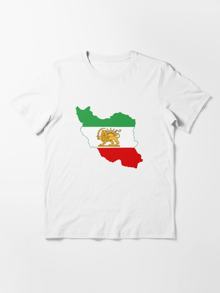 "Flag Map of Iran, Iranian Flag, 1964-1980" T-shirt for Sale by ...