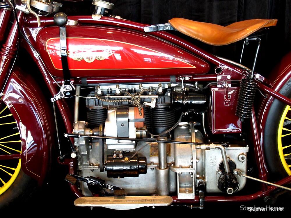 "1928 Cleveland Motorcycle US" by Stephen Homer | Redbubble