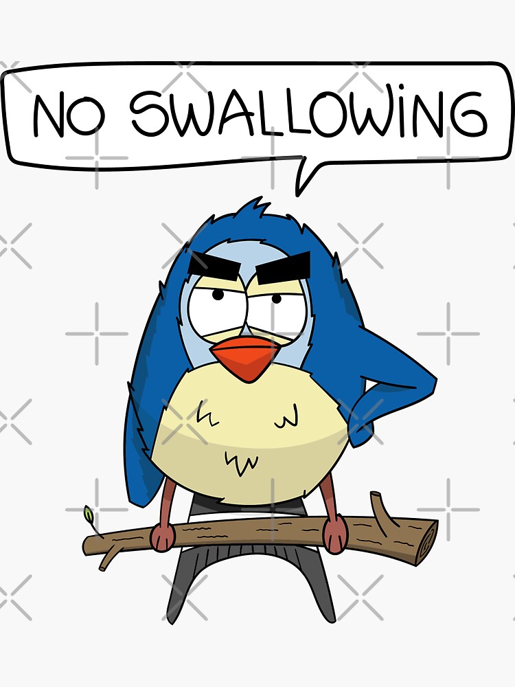 "No Swallowing" Sticker for Sale by adidabu | Redbubble