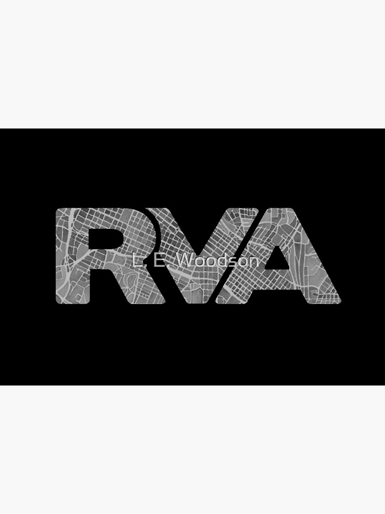 "RVA Map Logo, Richmond, Virginia" Art Print for Sale by Elizadearg ...