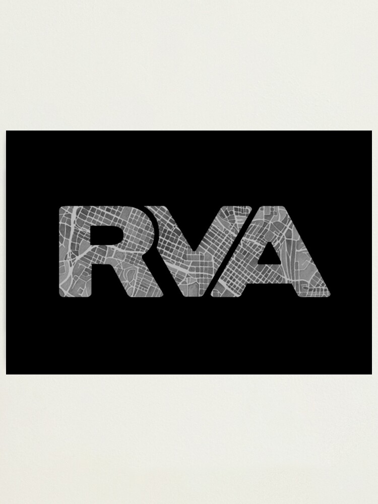 "RVA Map Logo, Richmond, Virginia" Photographic Print for Sale by ...