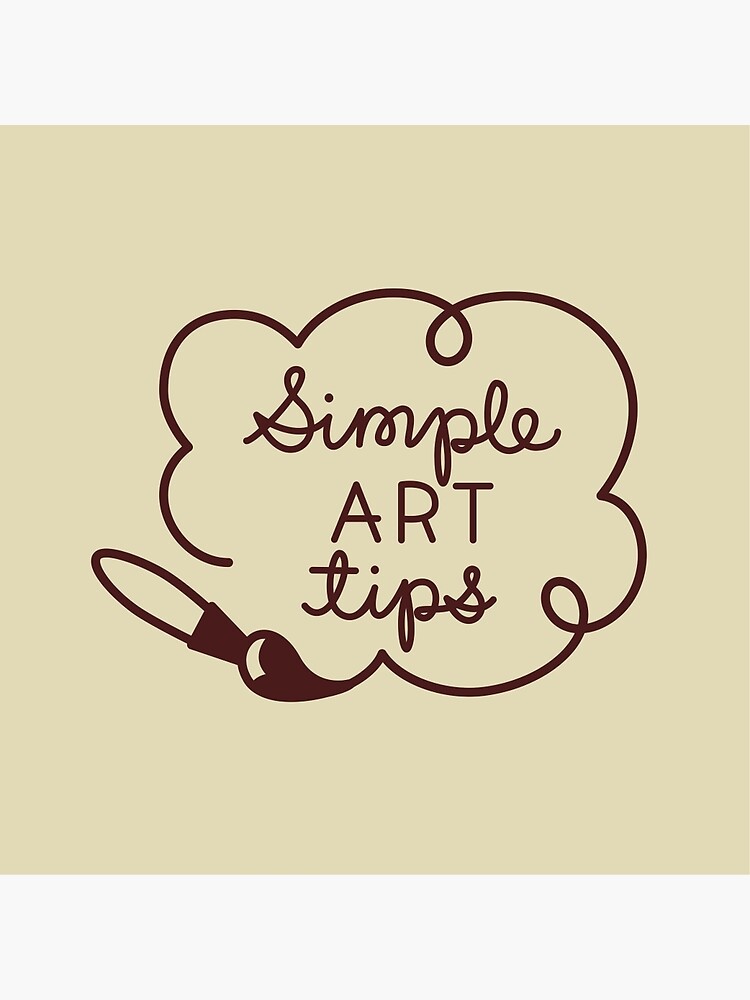"Simple Art Tips Logo" Poster for Sale by artbycarolina | Redbubble