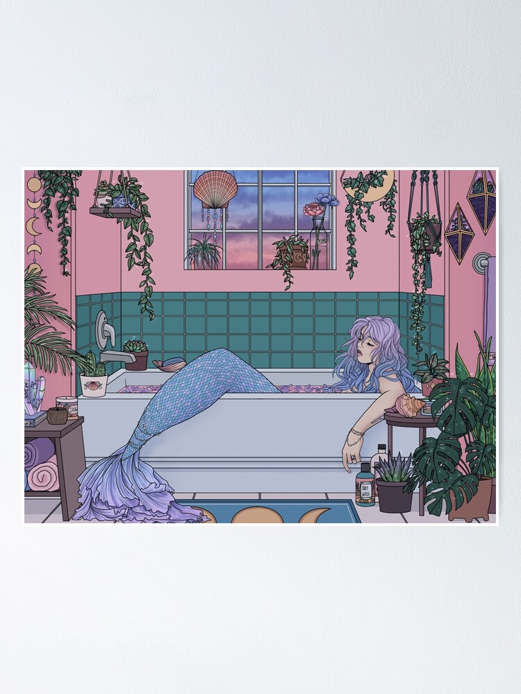 "Urban Mermaid" Poster for Sale by kelseydraws | Redbubble