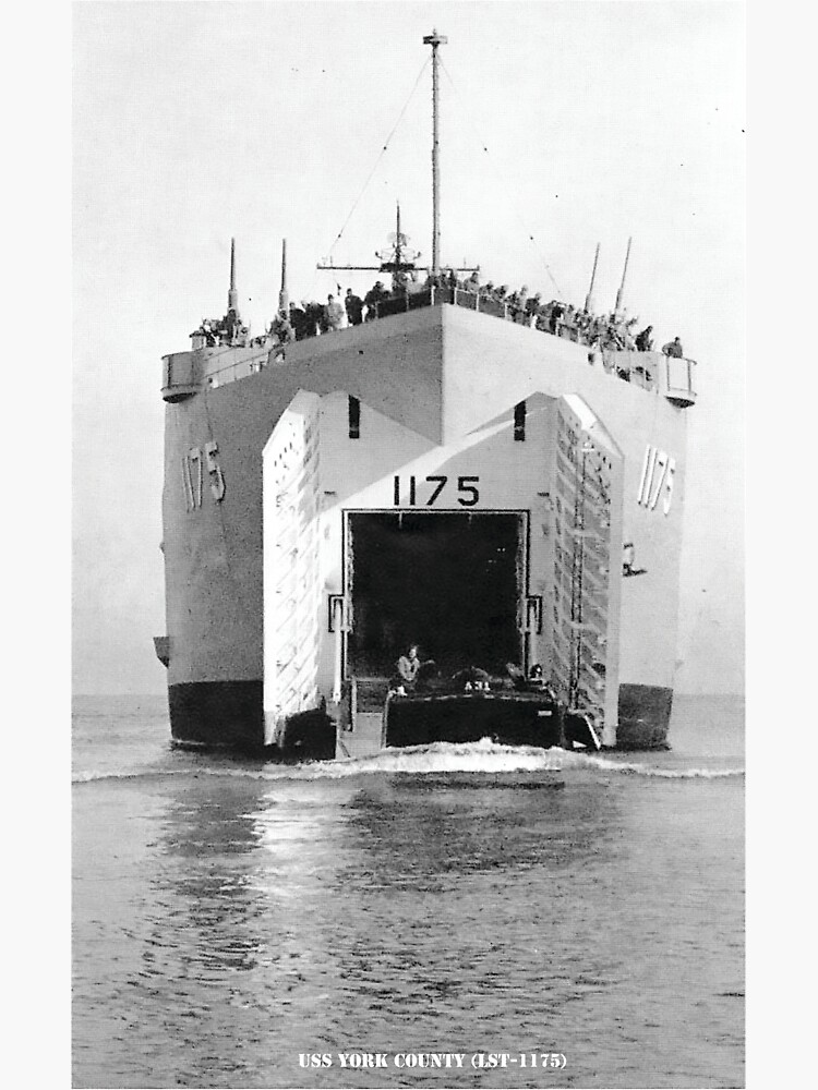 "USS YORK COUNTY (LST-1175) SHIP'S STORE" Sticker for Sale by ...