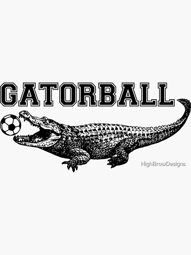 "Gatorball" Sticker for Sale by HighBrowDesigns | Redbubble