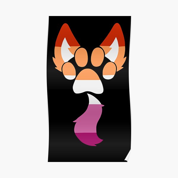 "Lesbian Furry Pride Design" Poster by Deathlycutie16 | Redbubble