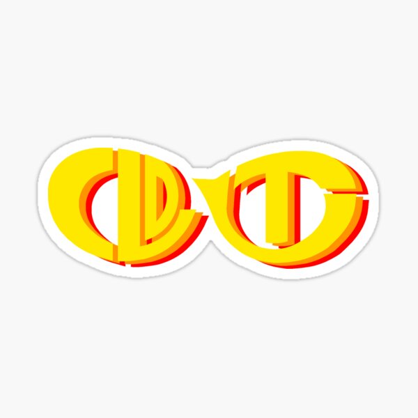 "Clout Logo Summer Retro" Sticker for Sale by lapickett | Redbubble
