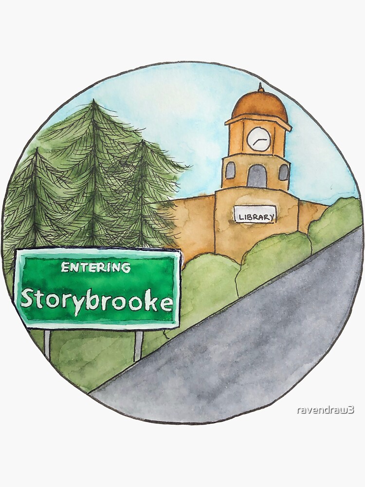"Welcome to Storybrooke" Sticker for Sale by ravendraw3 | Redbubble