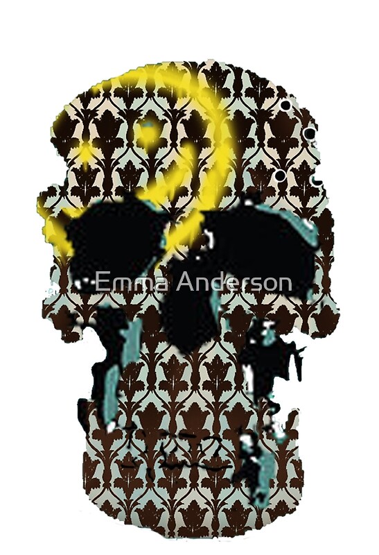 "Sherlock's Skull and Wallpaper" by Emma Anderson | Redbubble