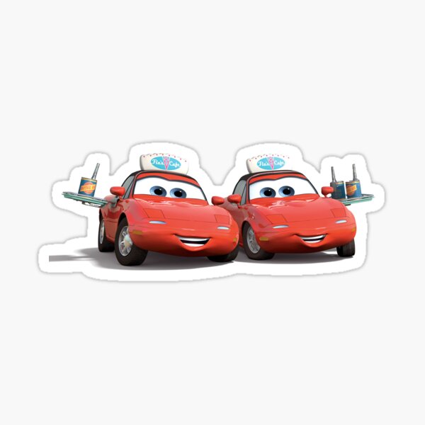Cars Mia And Tia Sticker By Chipzza Redbubble