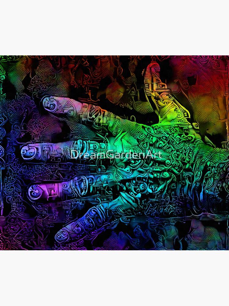 "Helping Hand" Sticker by DreamGardenArt | Redbubble