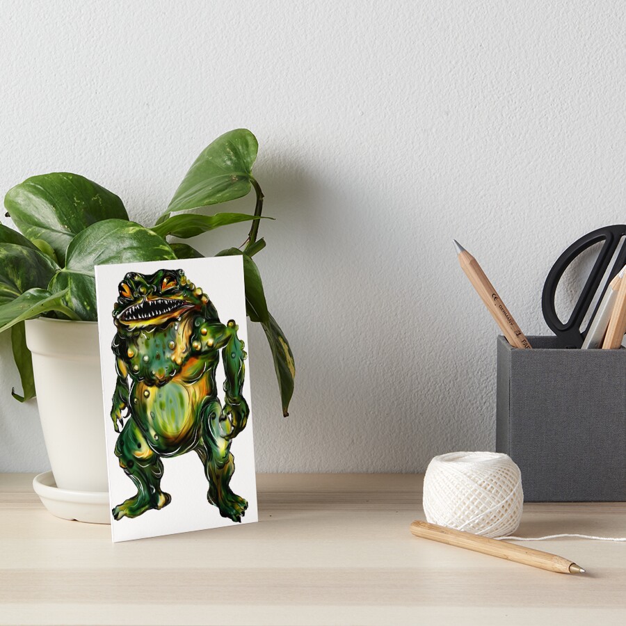 "Frog Monster" Art Board Print for Sale by WerdiArt | Redbubble