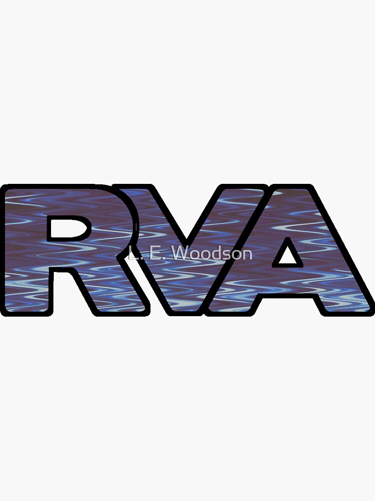 "RVA Logo Richmond Virginia in Blue Ripple" Sticker for Sale by ...