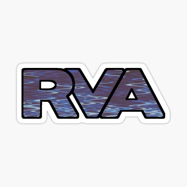 "RVA Logo Richmond Virginia in Blue Ripple" Sticker for Sale by ...