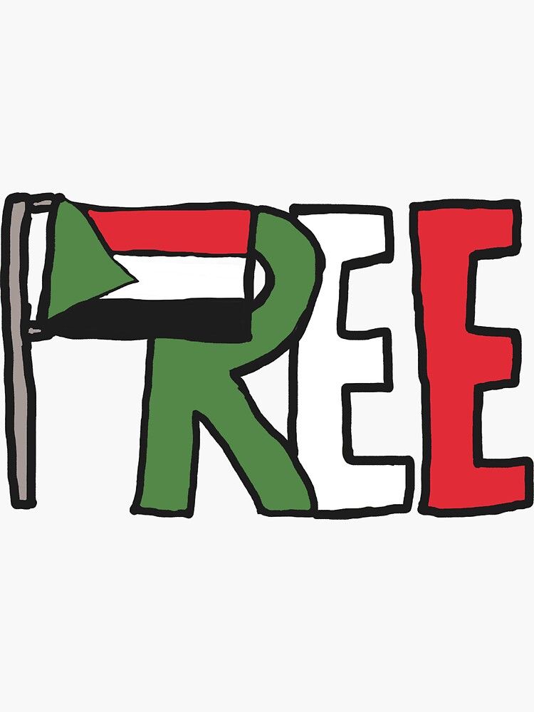 "Free Sudan" Sticker for Sale by Mark-Ewbie | Redbubble