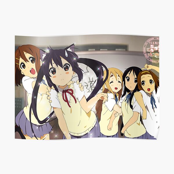 "K-on - Yui / Azusa / Ritsu / Mugi / Mio" Poster by Lawliet1568 | Redbubble
