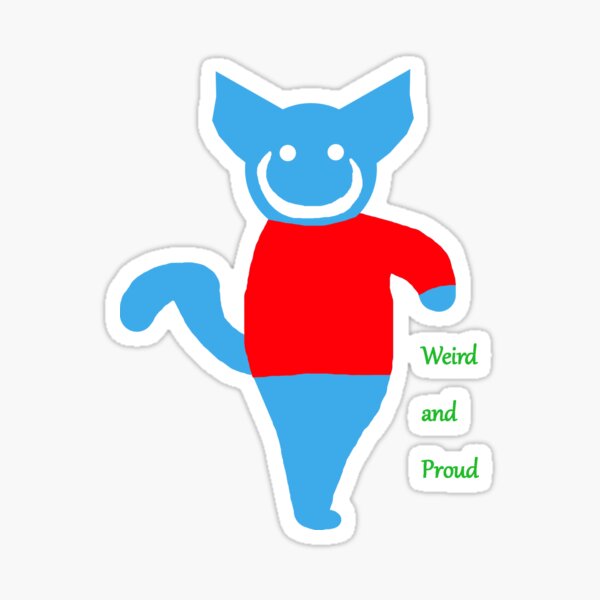 "Silly one-legged cat" Sticker for Sale by Shadowkissed23 | Redbubble