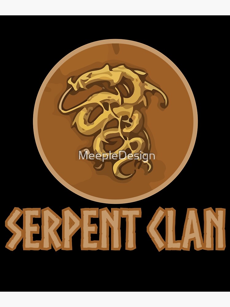 Lámina fotográfica «Gráfico del juego de mesa Blood Cage Serpent Clan ...