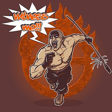 "Witness me!" Sticker for Sale by AndreusD | Redbubble