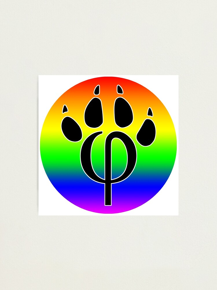 "Rainbow Phipaw, Furry Pride" Photographic Print for Sale by AshKitty ...