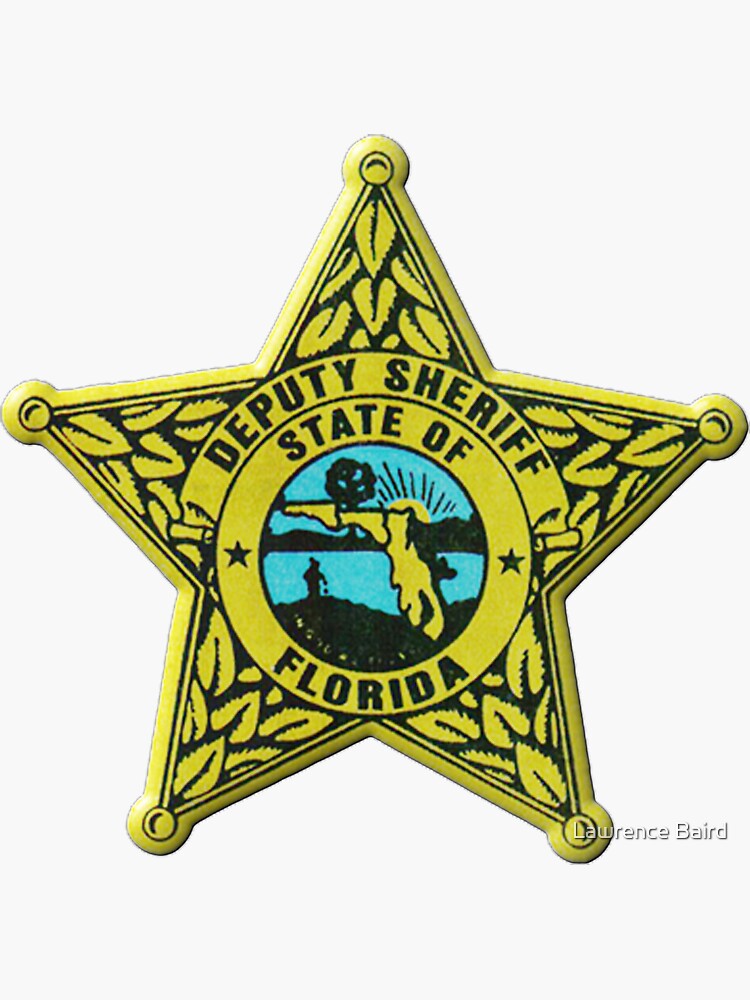 "Florida Sheriff" Sticker for Sale by lawrencebaird | Redbubble