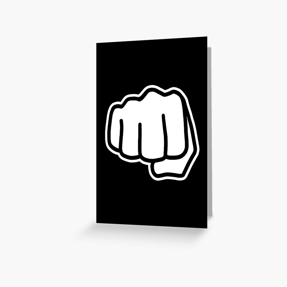 "Bro Fist Emoji BroFist Fist Bump Knuckles" Greeting Card by dumbshirts ...