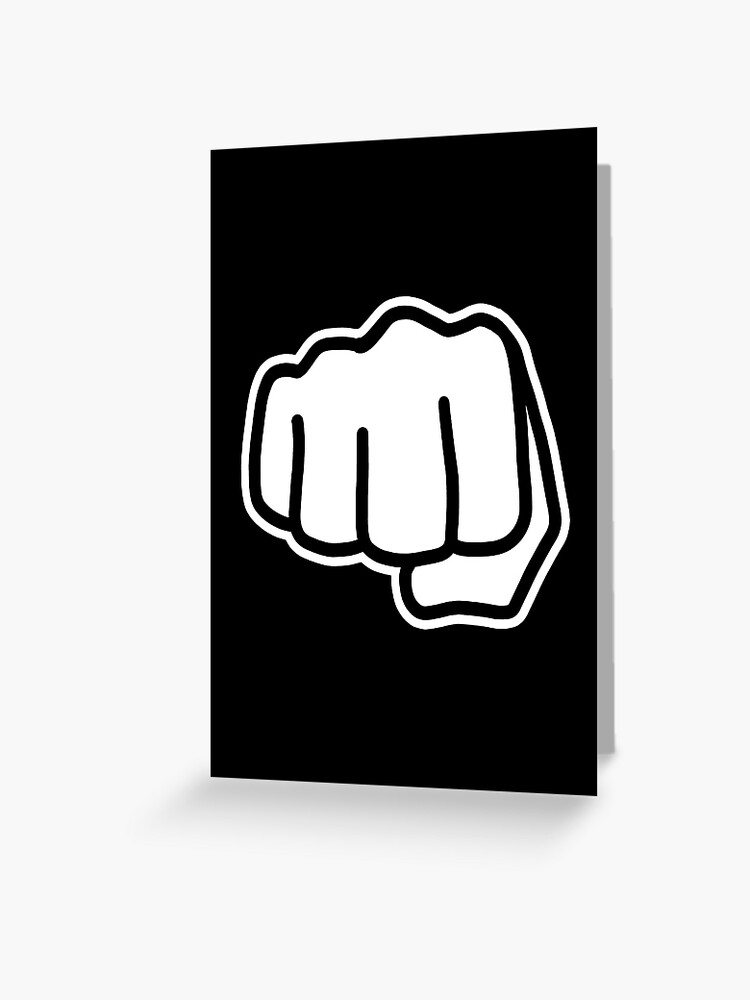"Bro Fist Emoji BroFist Fist Bump Knuckles" Greeting Card for Sale by ...