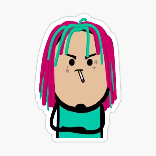 "Lil Pump Draw" Sticker by ModelZoo | Redbubble