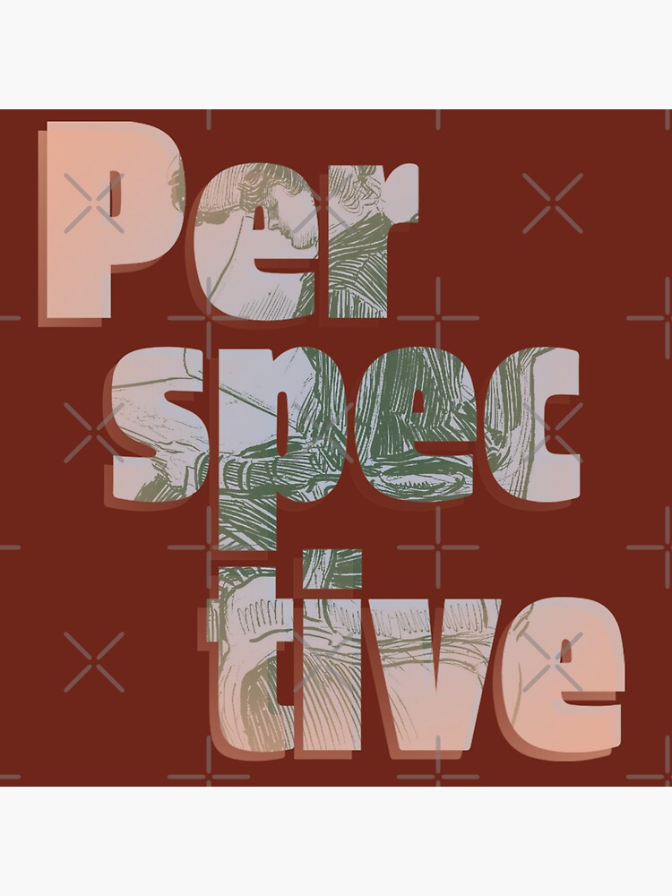 "Perspective" Sticker for Sale by rachealmbruce | Redbubble