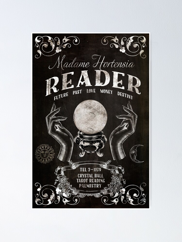 "Crystal Ball Reader Vintage Sign" Poster for Sale by mindydidit ...