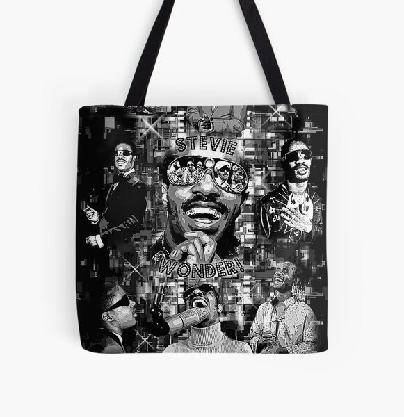 "Stevie Wonder "Collage" D-6 Shirt" Tote Bag for Sale by nomercy50 ...