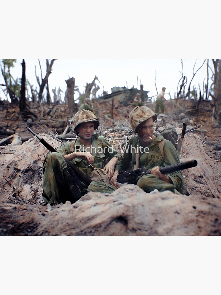 "US Marines on Peleliu" Poster for Sale by Richard White | Redbubble