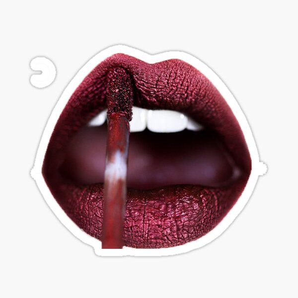 "lipstick sticker" Sticker for Sale by sammyb8sdesign | Redbubble