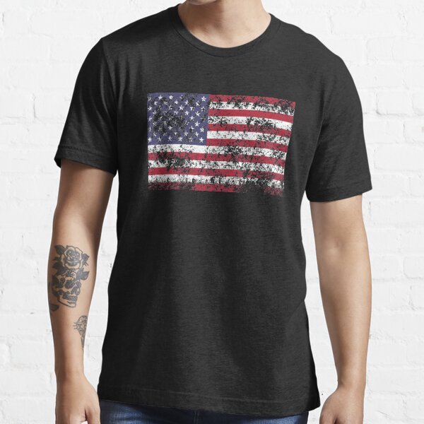 "USA FLAG DISTRESSED" T-shirt for Sale by skr0201 | Redbubble | usa t ...