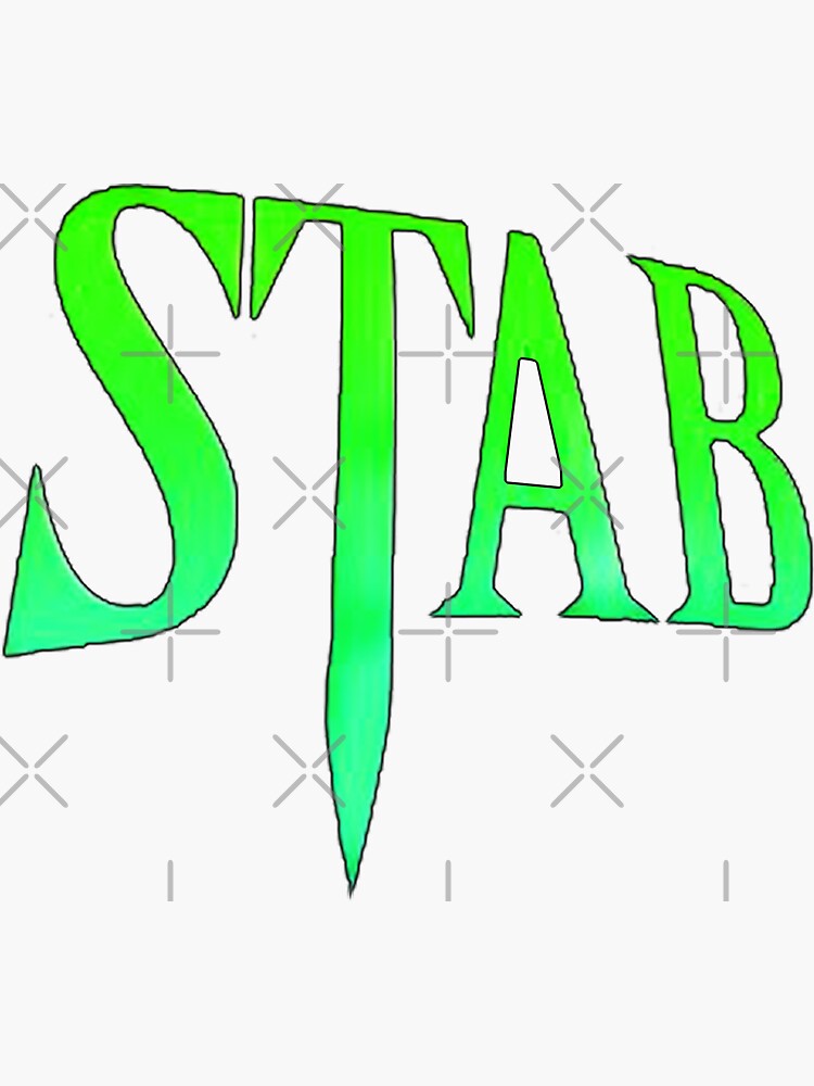 "Stab" Sticker for Sale by ConnorMcKee | Redbubble