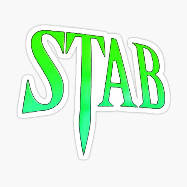 "Stab" Sticker for Sale by ConnorMcKee | Redbubble