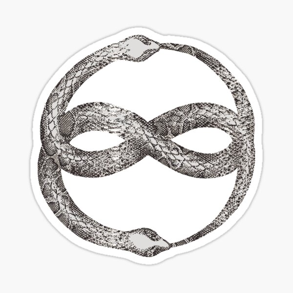 "Snakes - Ouroboros" Sticker for Sale by LunaRoveda | Redbubble