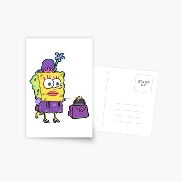 "Spongebob Dress Meme" Postcard for Sale by charm11 | Redbubble