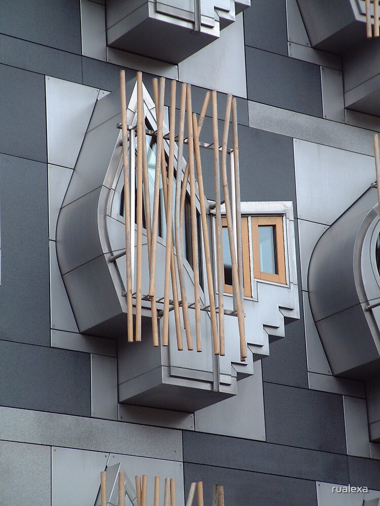 "Scottish Parliament Window" Framed Art Print for Sale by rualexa ...