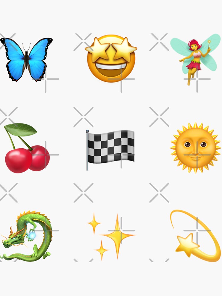 "Emoji Sticker Pack No. 1" Sticker for Sale by ravcnclaw | Redbubble