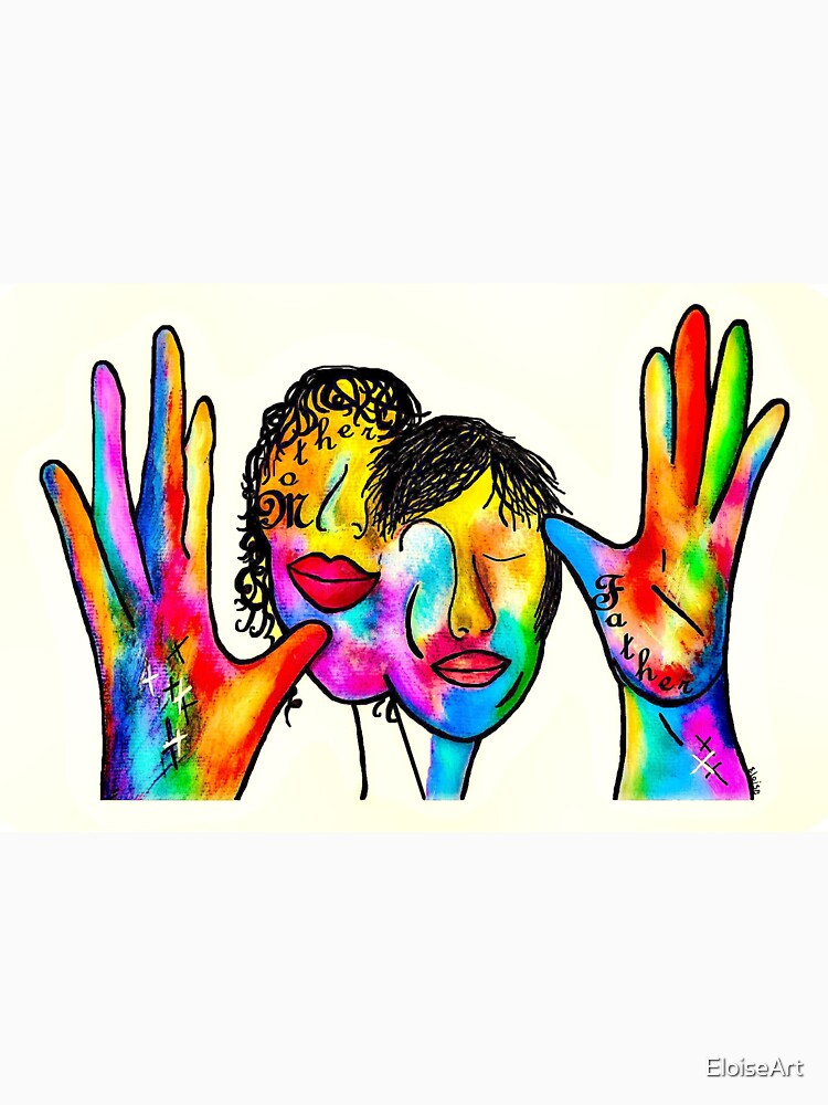 "ASL Mother Father Portrait" T-shirt by EloiseArt | Redbubble | asl t ...