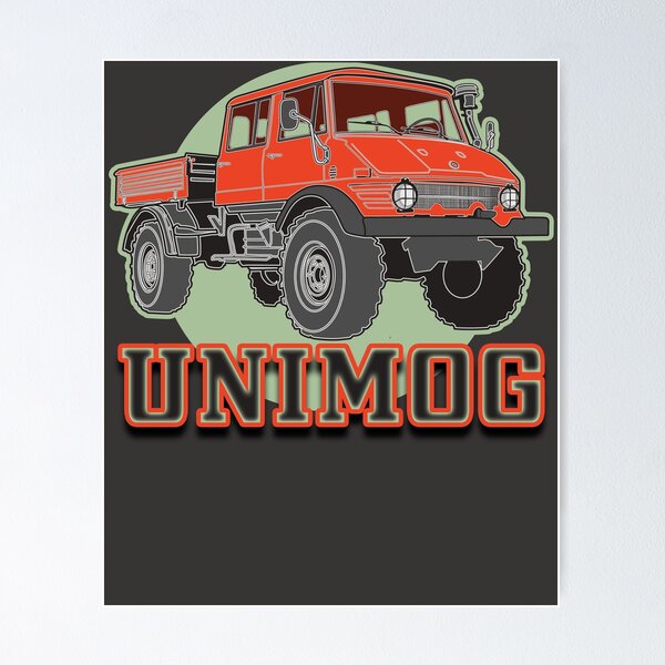 "Unimog Orange off-road Truck " Poster for Sale by bigraydesigns ...