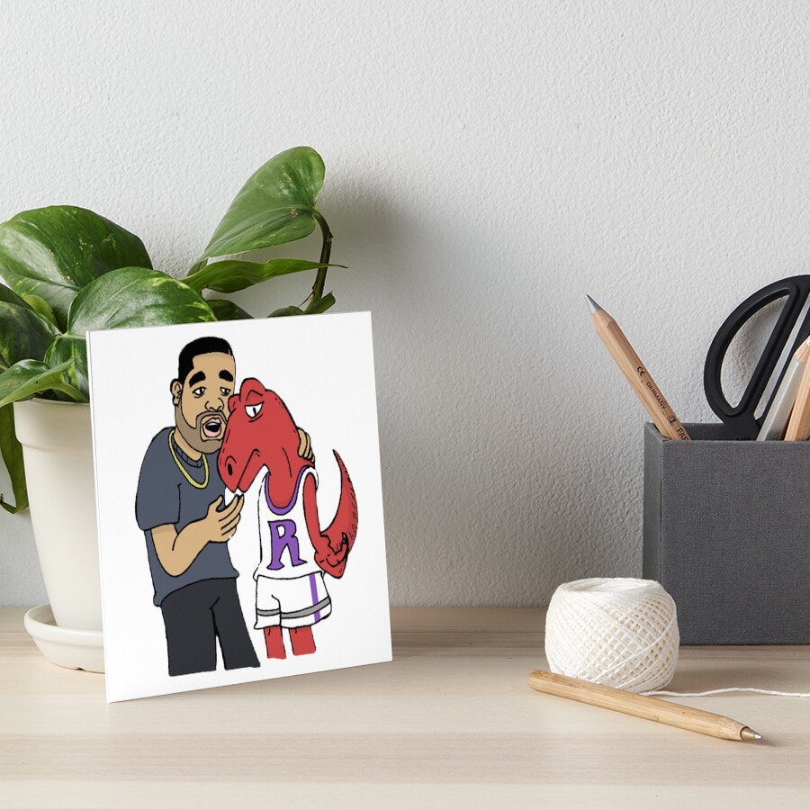 "DRAKE & TORONTO RAPTOR" Art Board Print by ematzzz | Redbubble