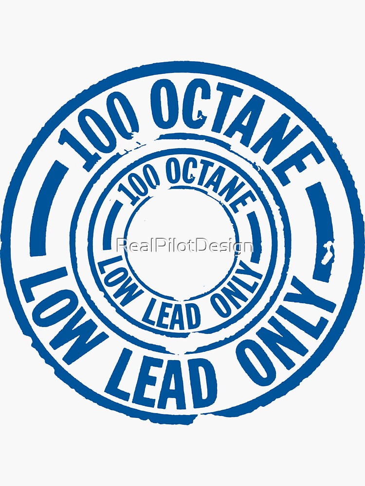 "100LL Avgas Pilot Aircraft Fuel Design" Sticker for Sale by ...