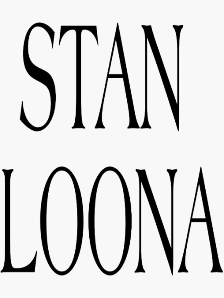 "STAN LOONA" Sticker for Sale by Avisheekumar | Redbubble