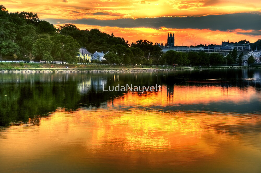 "Sunset over Boston College" by LudaNayvelt | Redbubble