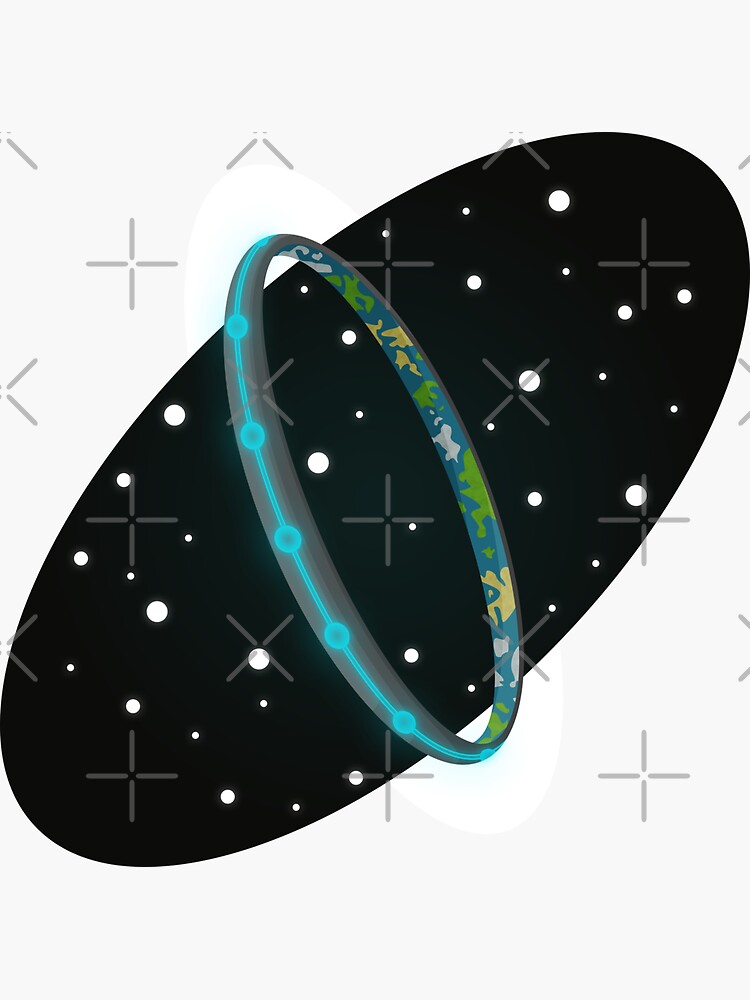 "Ringworld (light version)" Sticker for Sale by CSPR-DESIGN | Redbubble