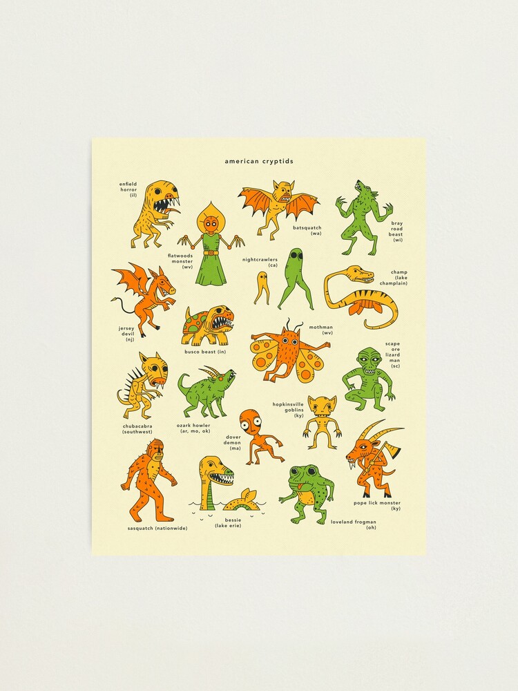 "AMERICAN CRYPTIDS" Photographic Print for Sale by JazzberryBlue ...