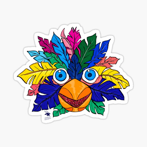 "Imaginé bird " Sticker for Sale by Nora-and-Gio | Redbubble