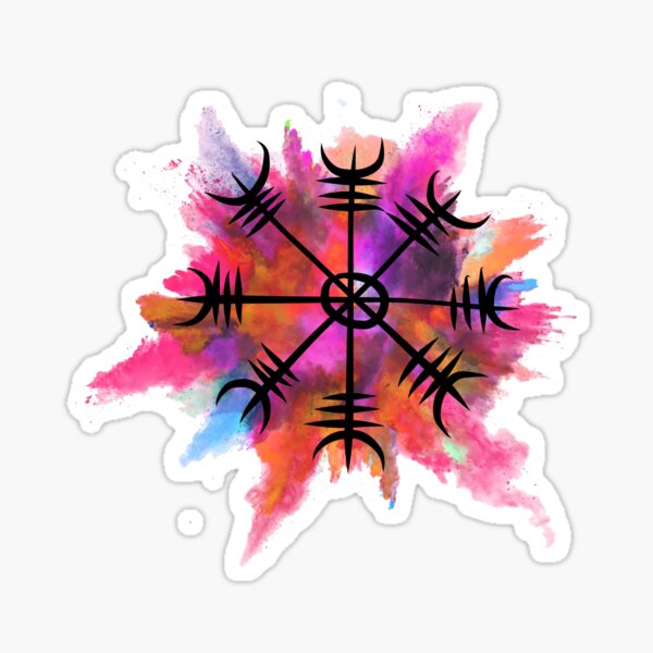 "Helm of Awe" Sticker for Sale by FindingFreya | Redbubble